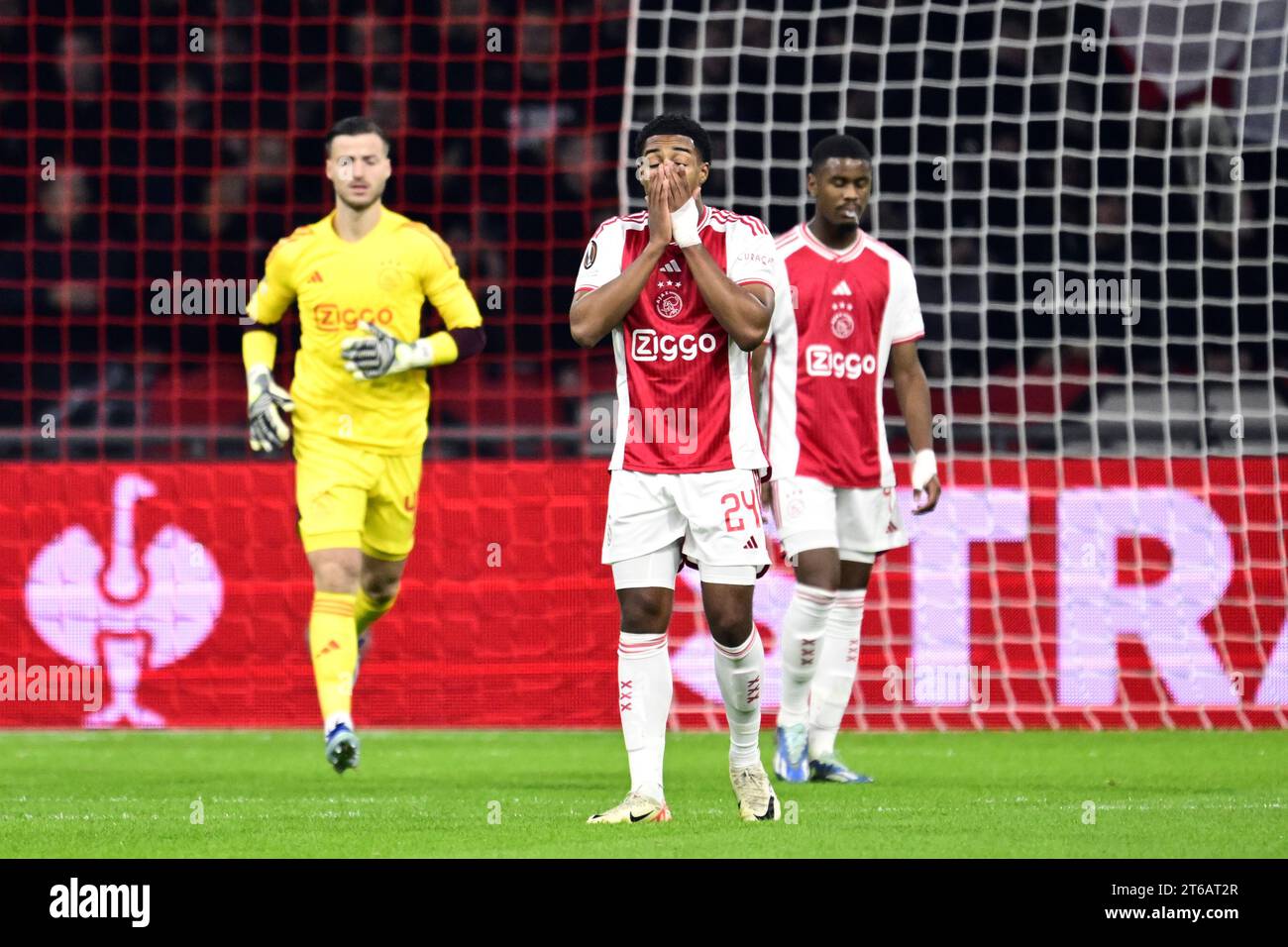 AMSTERDAM - Silvano Vos of Ajax disappointment after the 0-1 draw ...