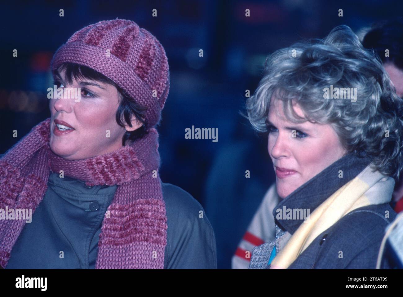 1987 Tyne Daly Sharon Gless On the TV set of Cagney and Lacey John ...