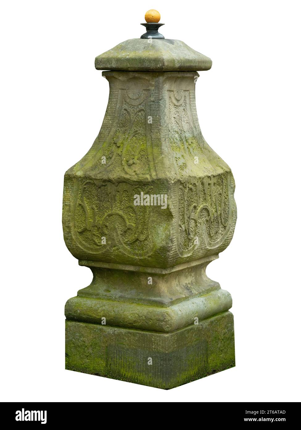 medieval stone column for the stairs of the entrance to the house ...
