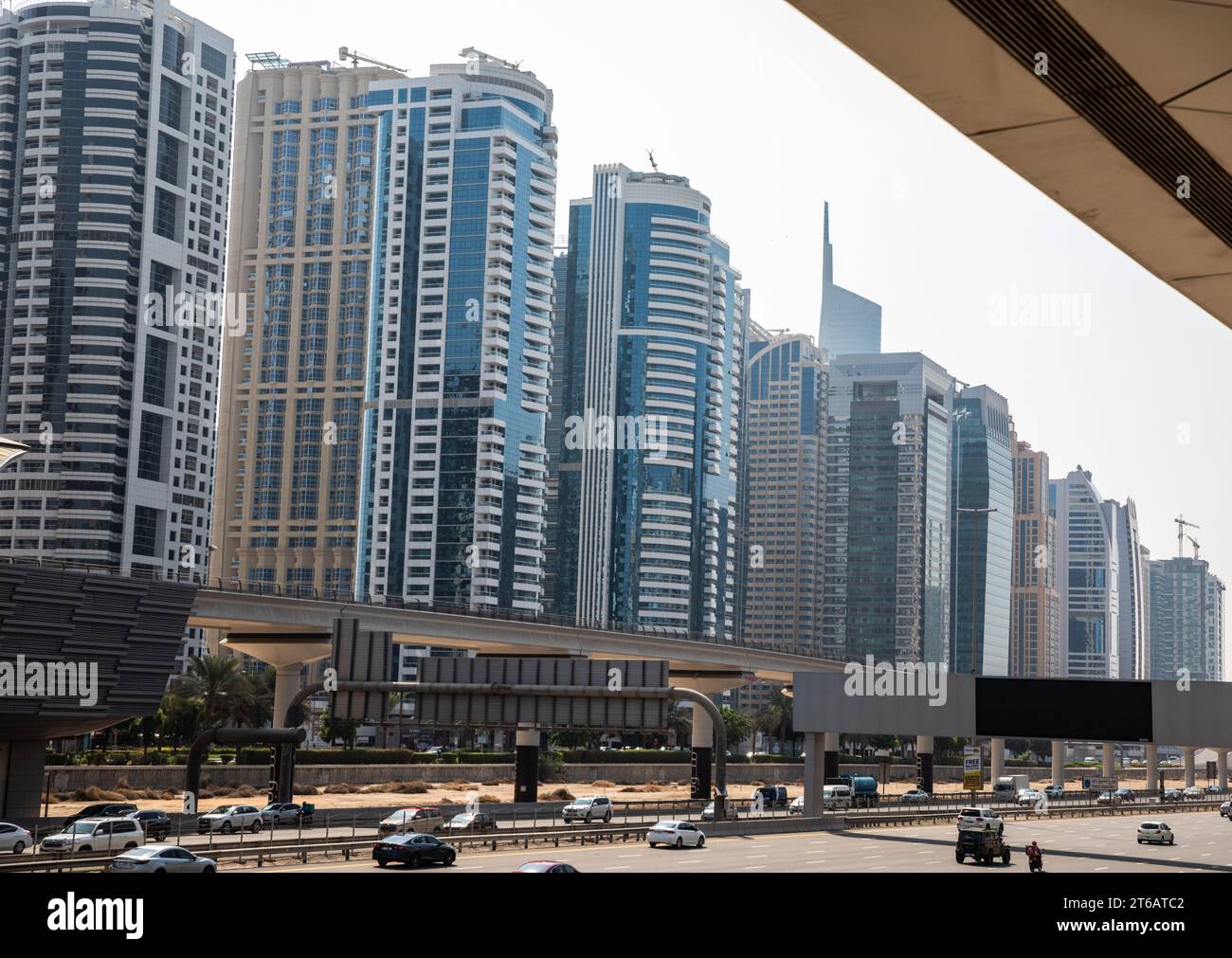 Tall buildings in Dubai in the United Arab Emirates Stock Photo - Alamy