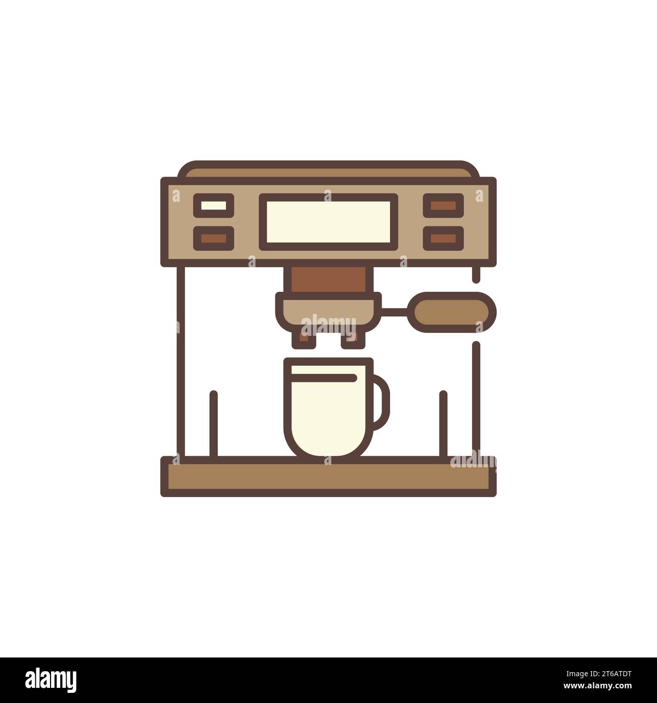 Vector Espresso Machine concept colored icon or symbol Stock Vector ...