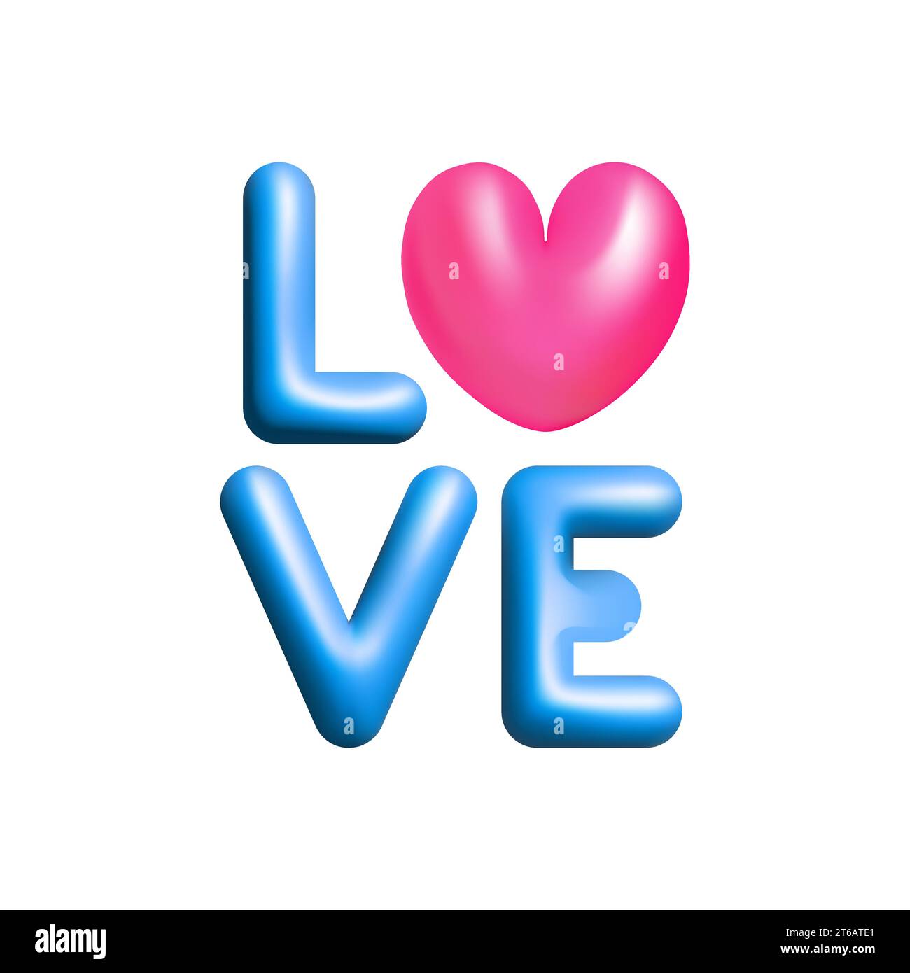 Blue love text on Stock Vector Images - Alamy