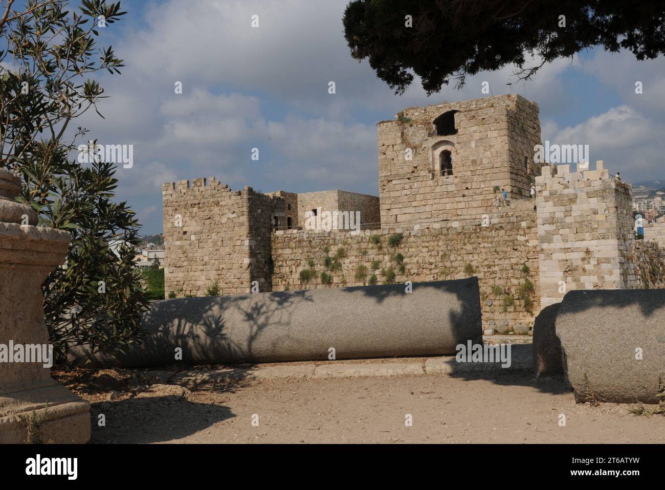 Lebanon: The historic village Byblos with the castle and the ...