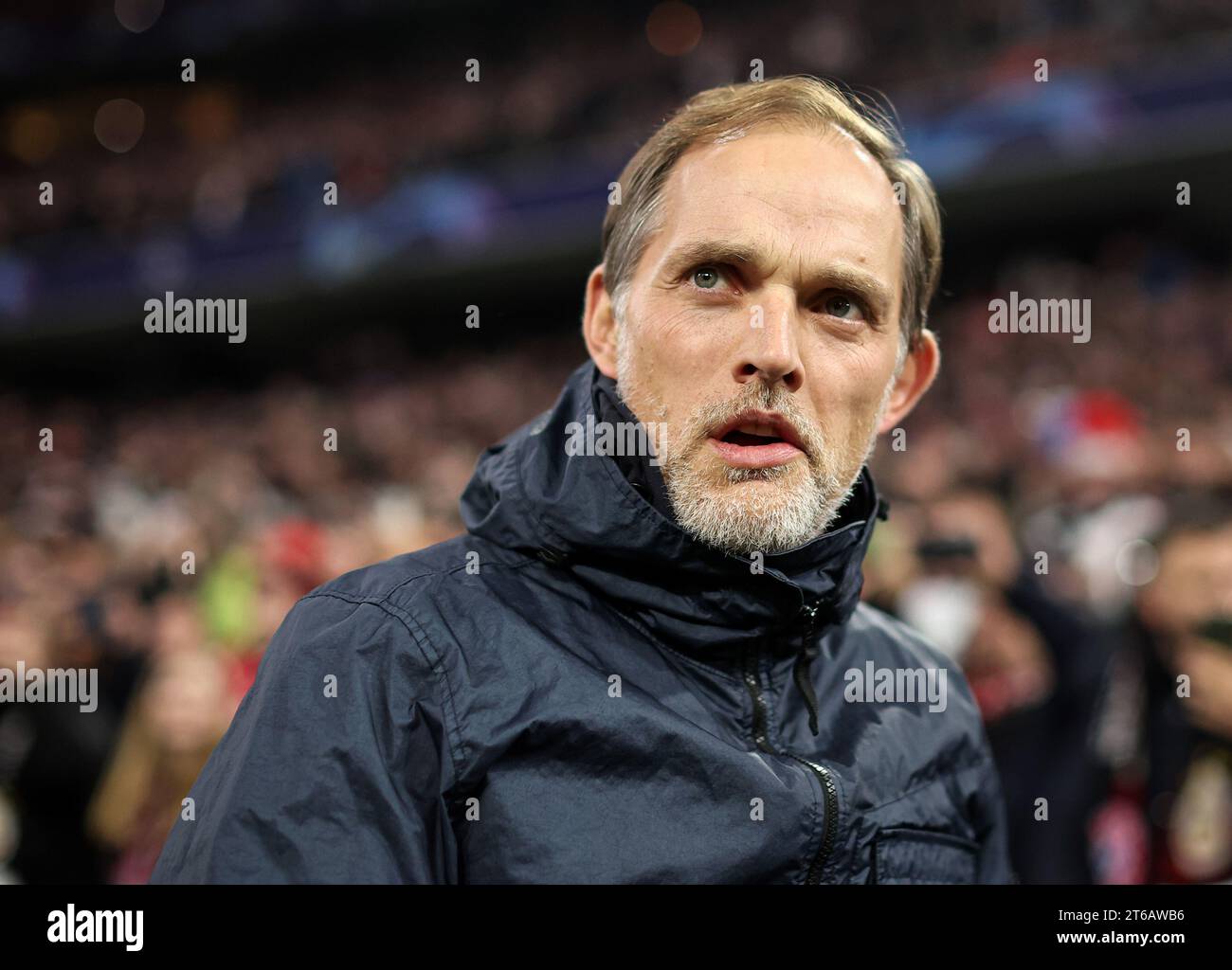 Coach Thomas Tuchel of Bayern Muenchen MUNICH, GERMANY - NOVEMBER 08 ...
