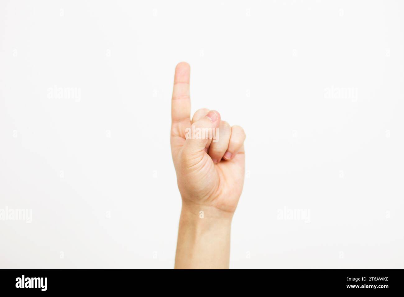 Mans hand showing number hi-res stock photography and images - Alamy