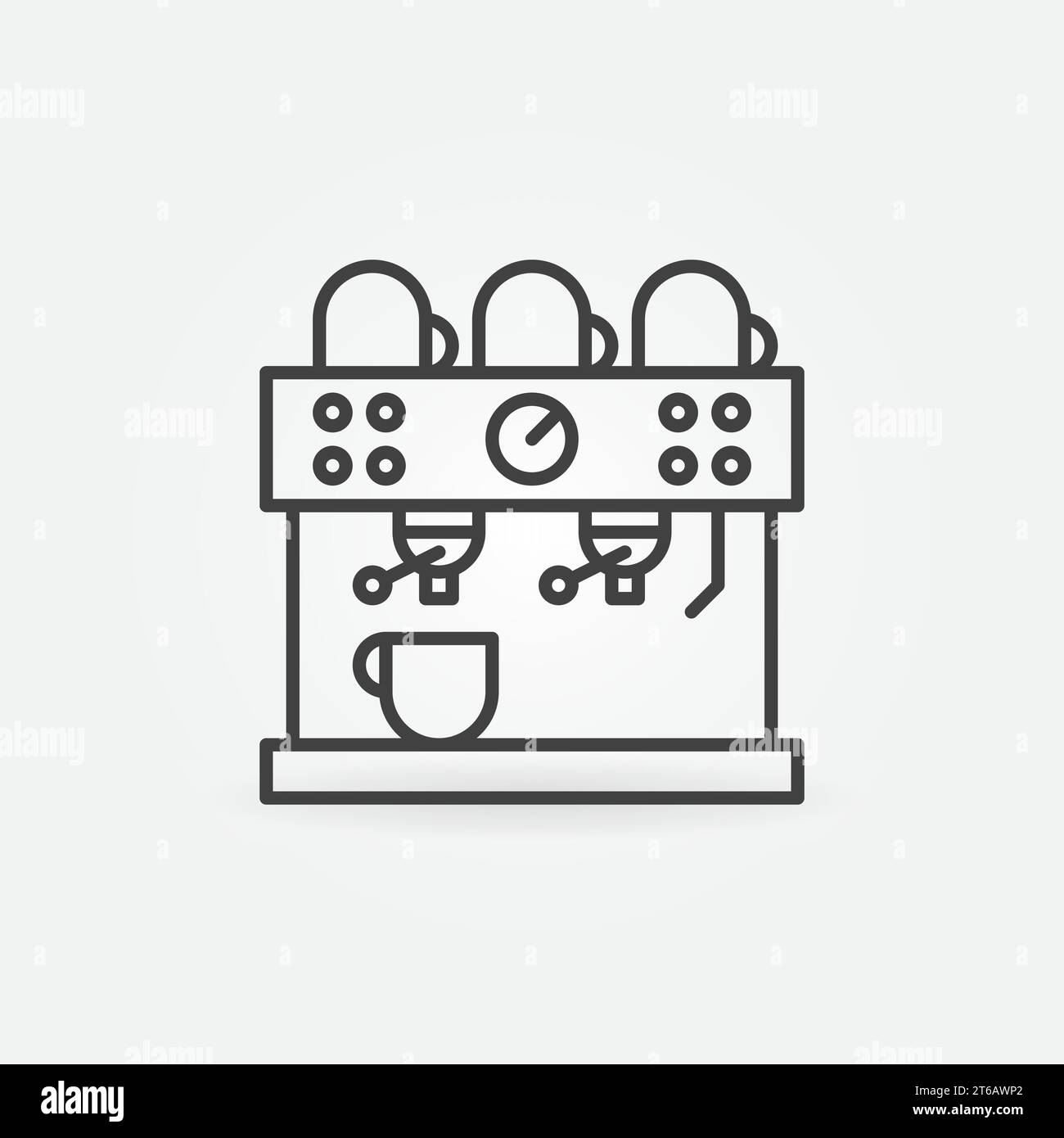 Vector Coffee Machine concept line icon or design element Stock Vector ...