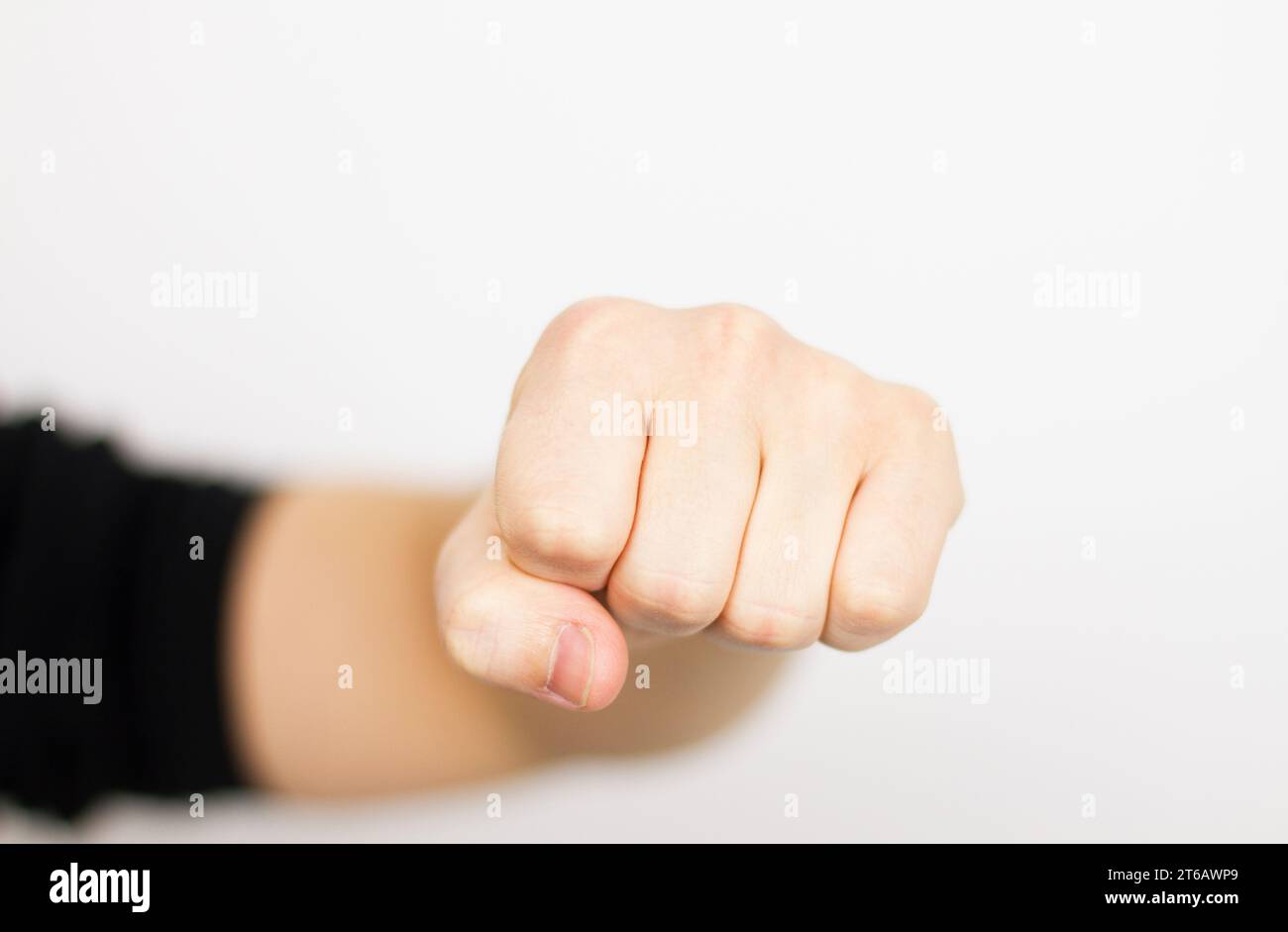 Front view clenched fist hand hi-res stock photography and images - Alamy