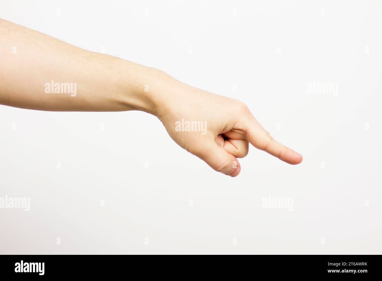 human hand pointing down Stock Photo - Alamy