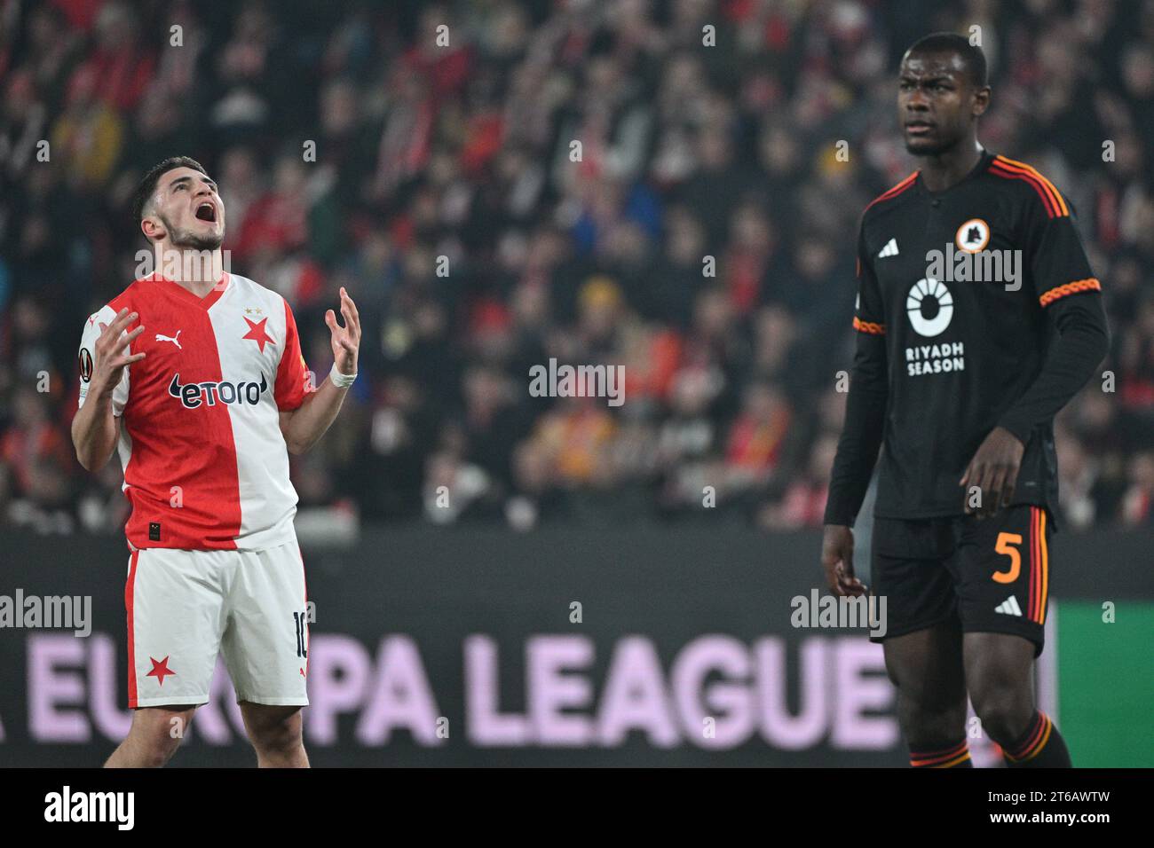 Prague, Czech Republic. 09th Nov, 2023. From left Christos Zafeiris of ...