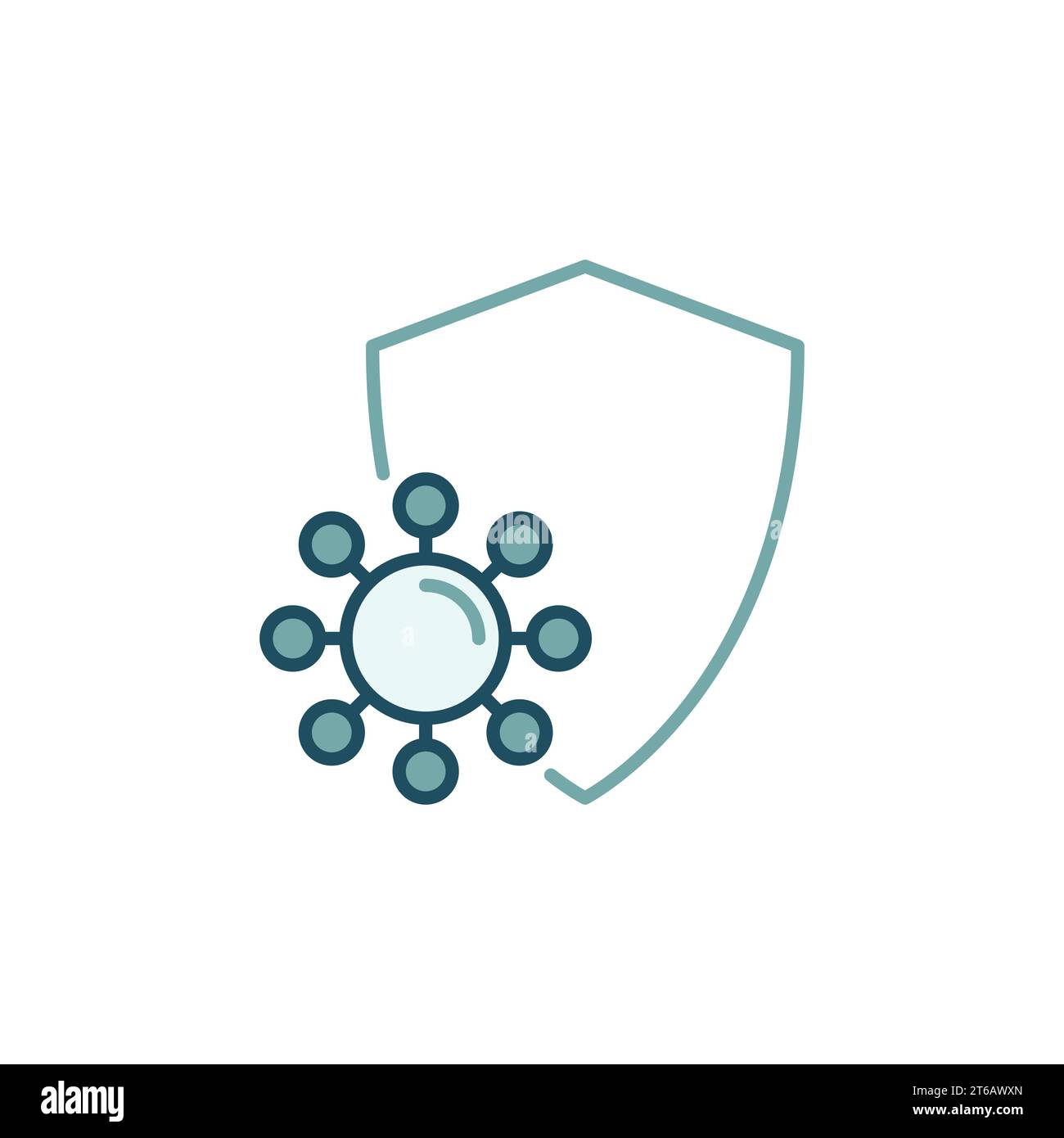 Virus Protection vector concept modern colored icon or design element ...