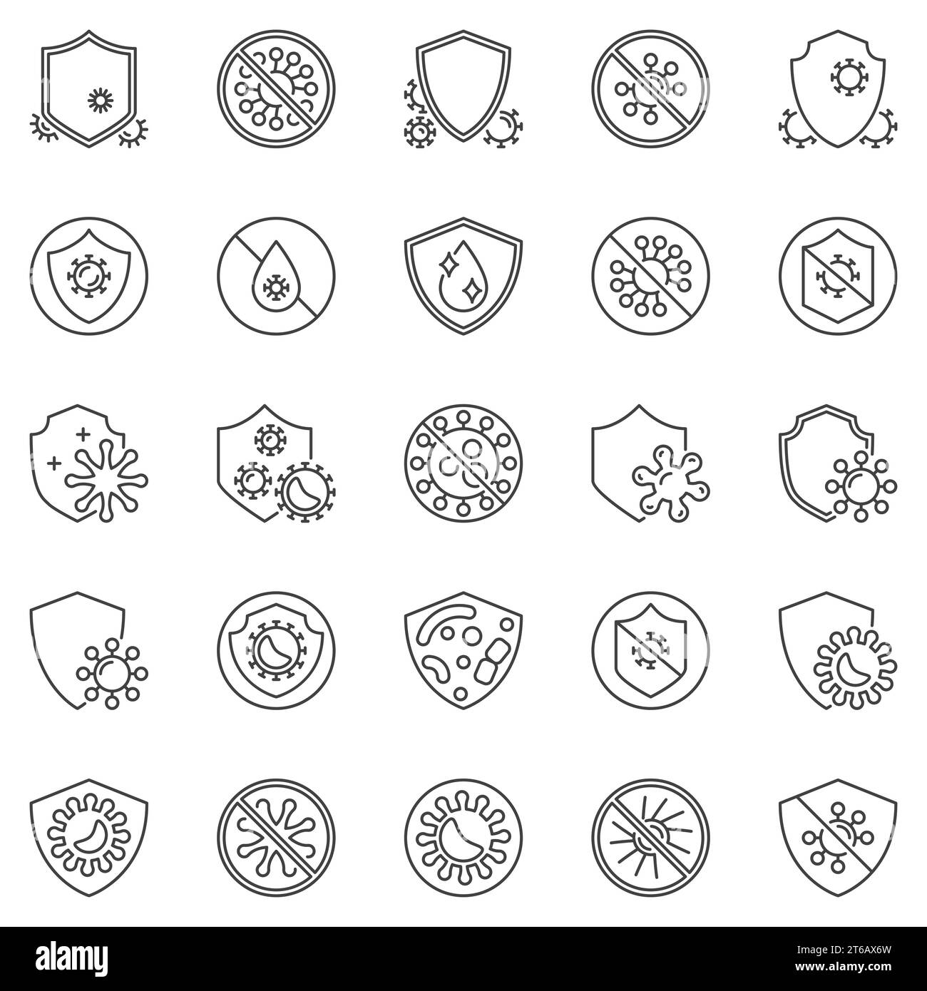 Style shield symbols and icons hi-res stock photography and images - Alamy
