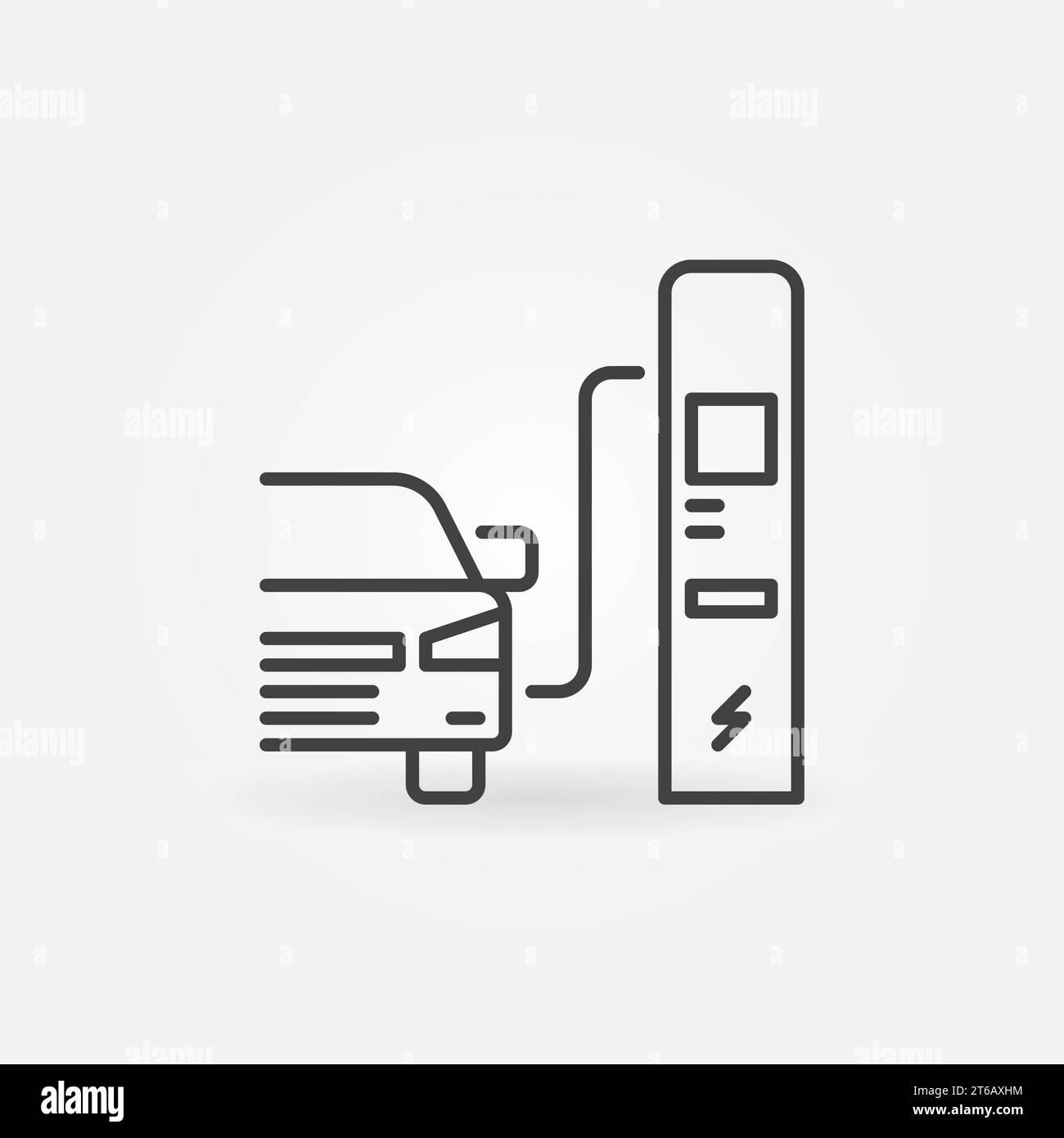 EV Charging outline vector concept icon or design element Stock Vector ...