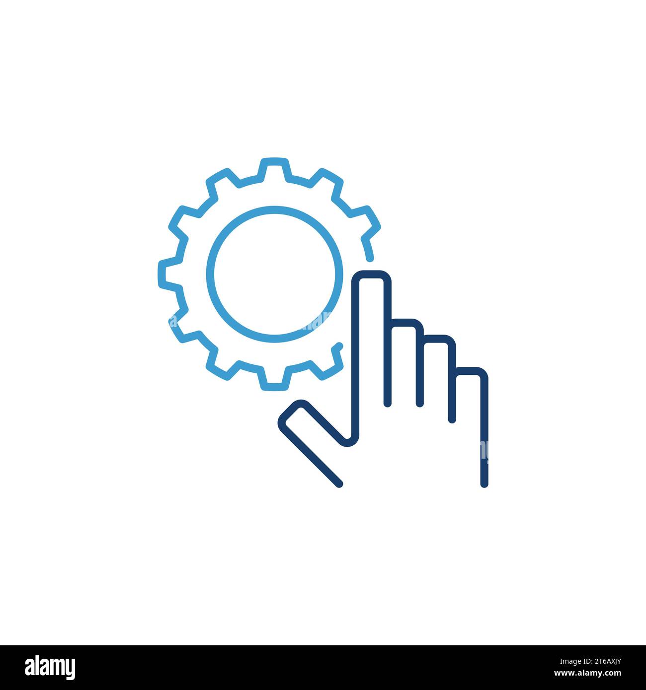 Cog logo design Stock Vector Images - Alamy