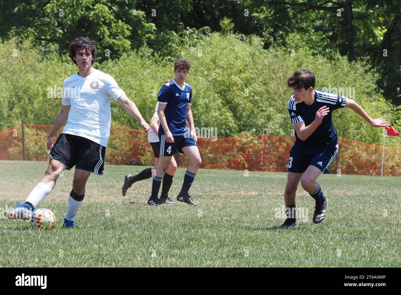 Soccer field cartoon background hi-res stock photography and images - Alamy