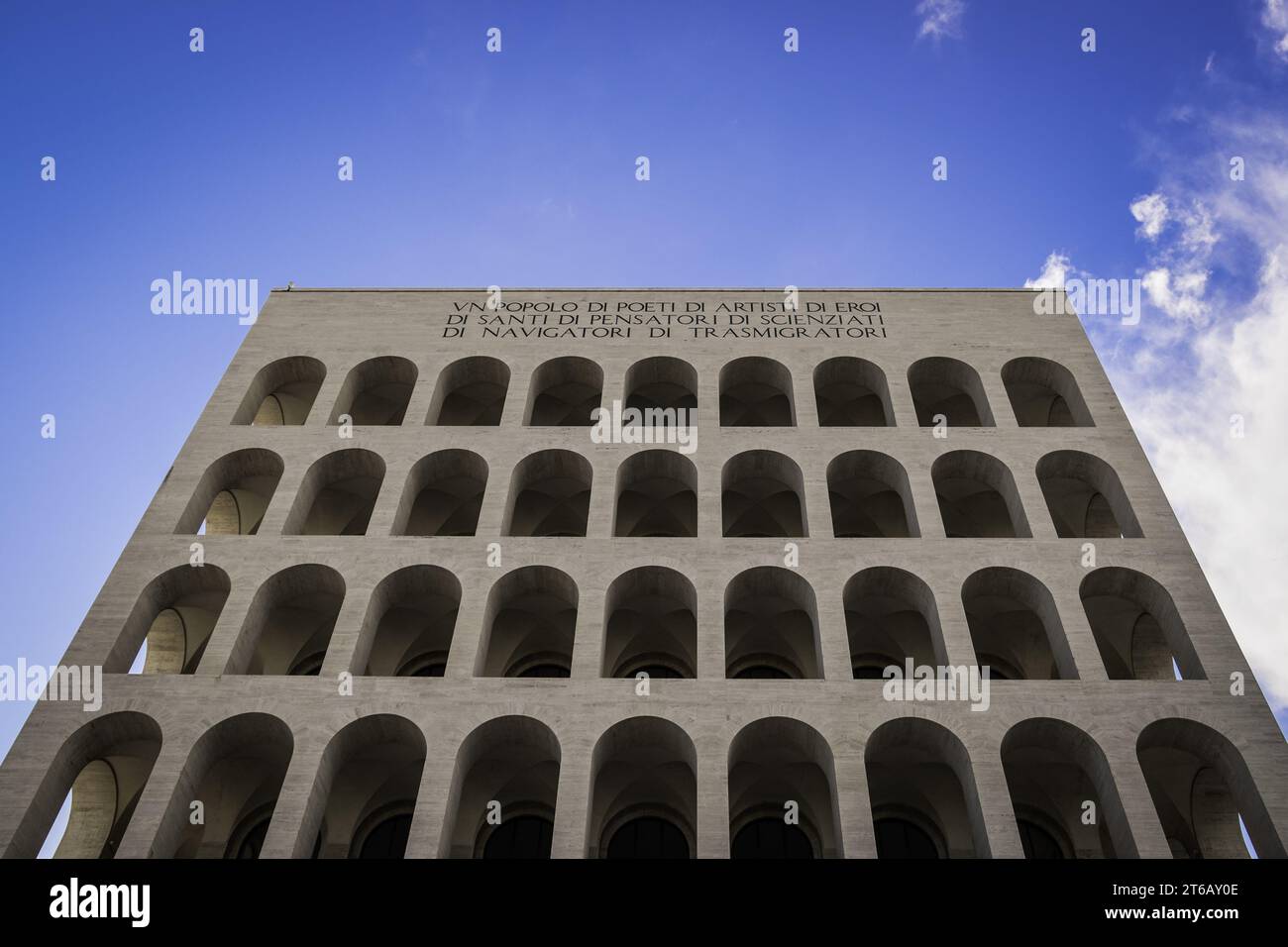 Architectural Marvel: The striking façade of the Palace of Civilization ...