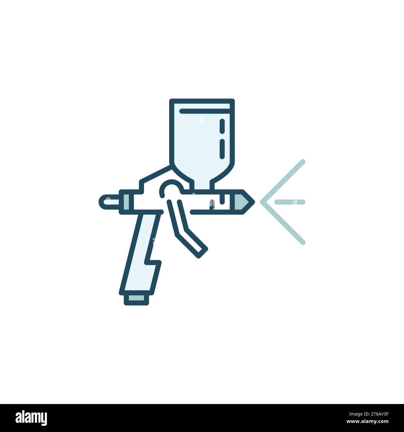 Car Paint Spray Gun vector concept colorful icon or sign Stock Vector ...