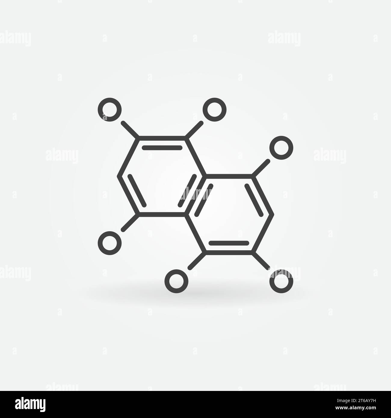 Chemical formula outline icon. Vector Chemistry concept symbol or ...
