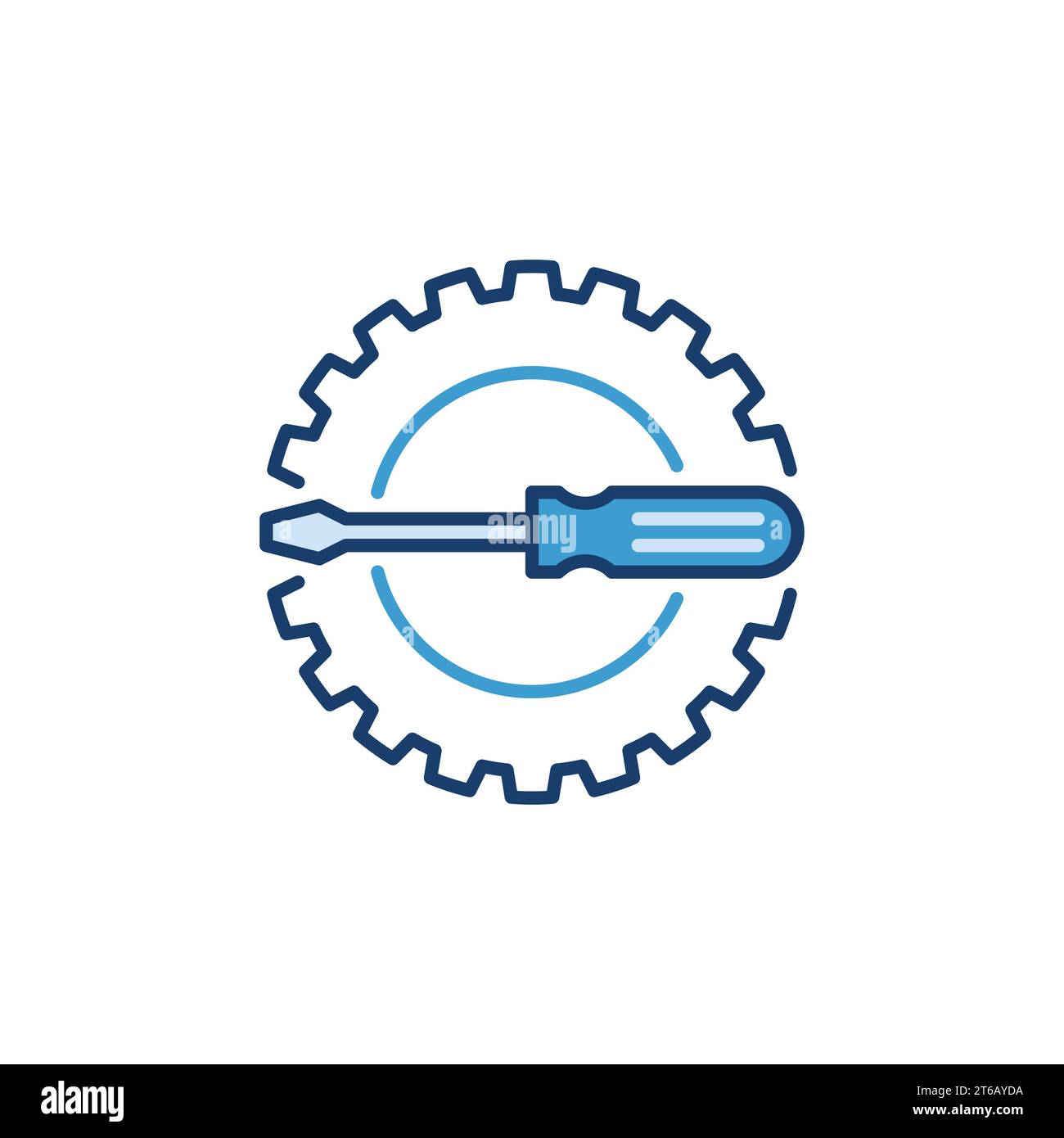 Screwdriver inside a Gear creative icon - Settings or Configuration ...