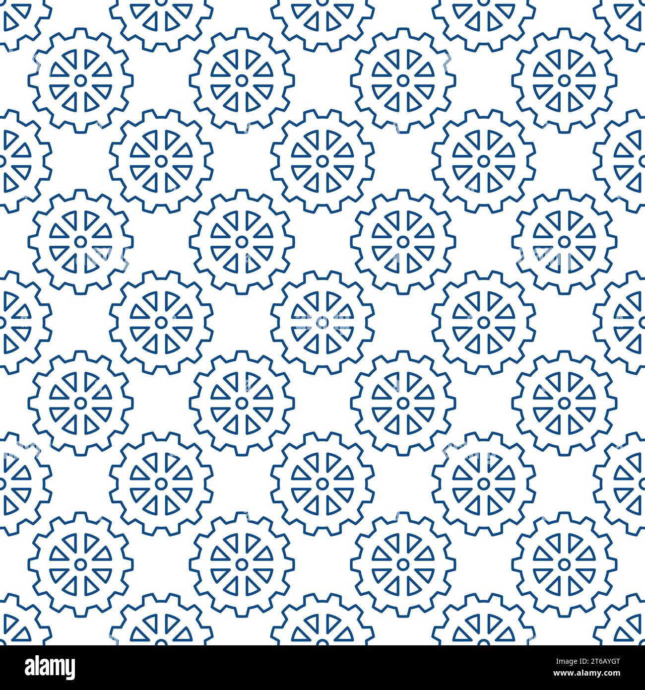 Vector seamless geometric pattern with Cog Wheels Stock Vector Image ...