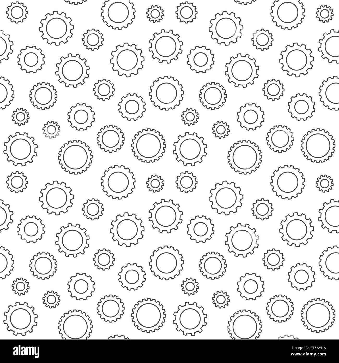 Seamless Gear Wheel vector concept pattern or background Stock Vector ...
