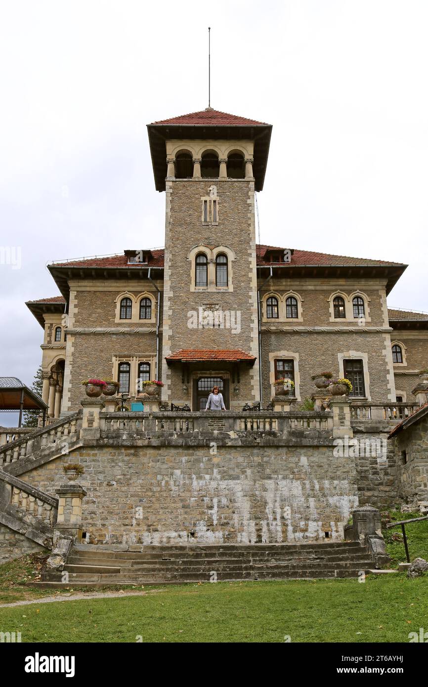 Cantacuzino Castle (aka Nevermore Academy in Netflix TV's 'Wednesday ...