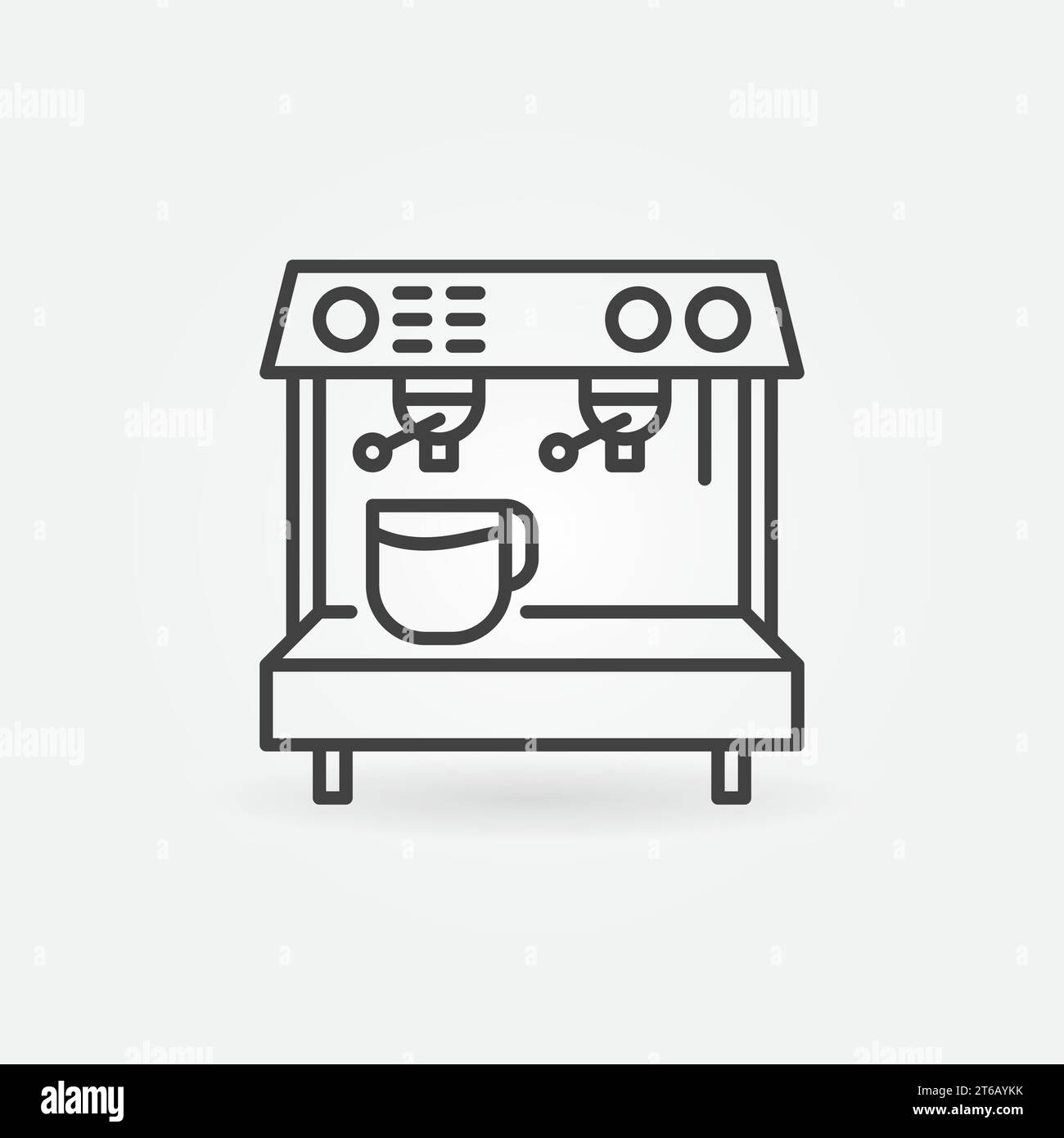 Espresso Machine vector line concept icon or design element Stock ...