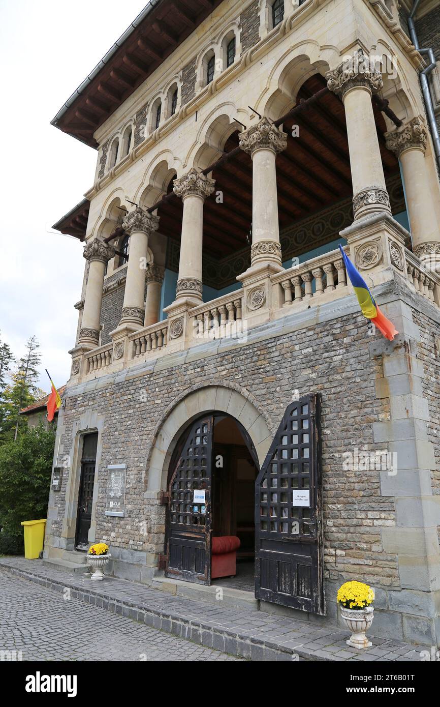 Cantacuzino Castle (aka Nevermore Academy in Netflix TV's 'Wednesday ...