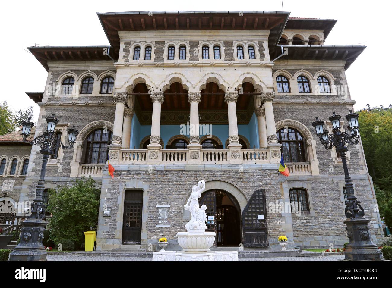 Cantacuzino Castle (aka Nevermore Academy in Netflix TV's 'Wednesday ...