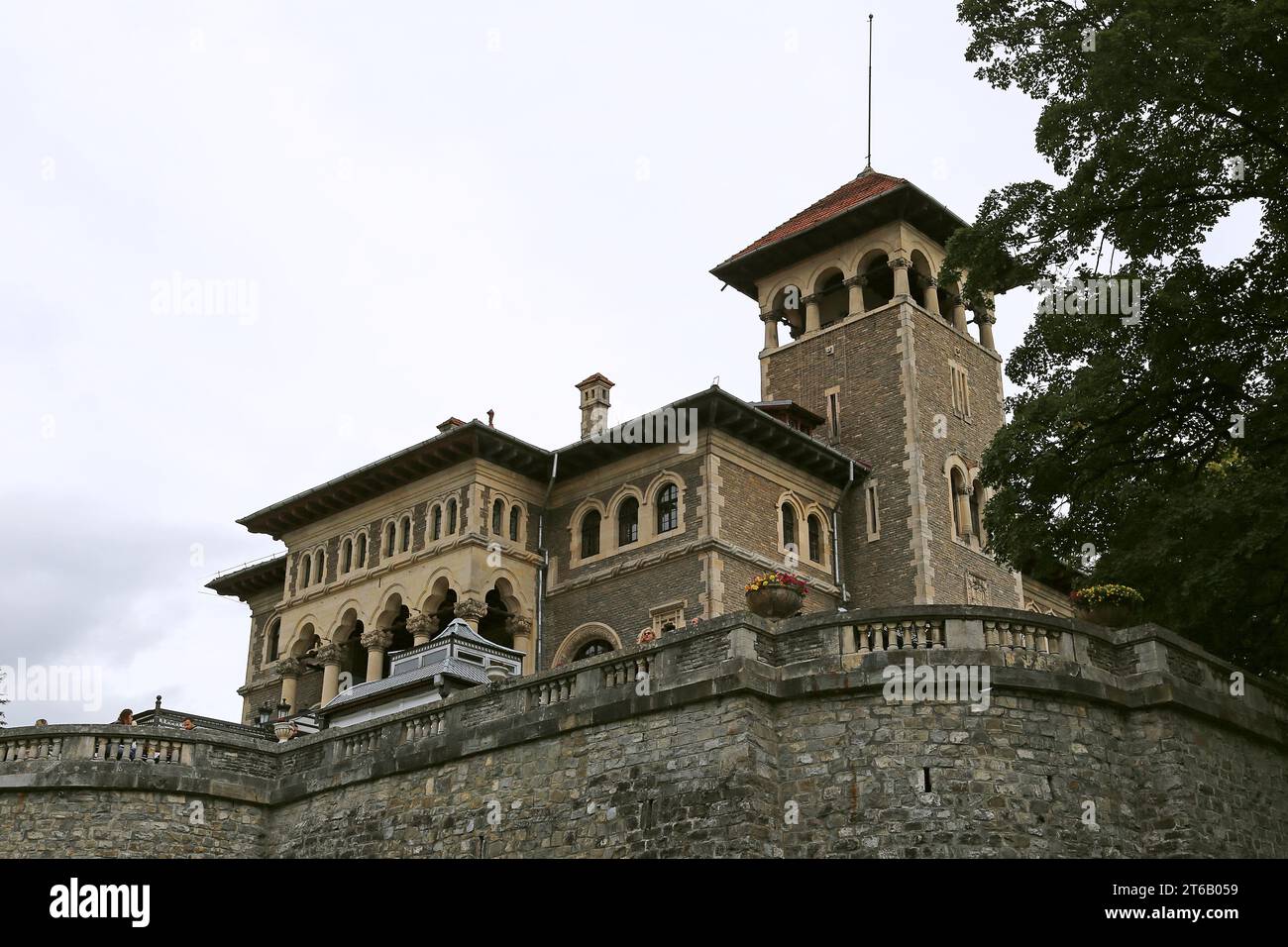 Cantacuzino Castle (aka Nevermore Academy in Netflix TV's 'Wednesday ...