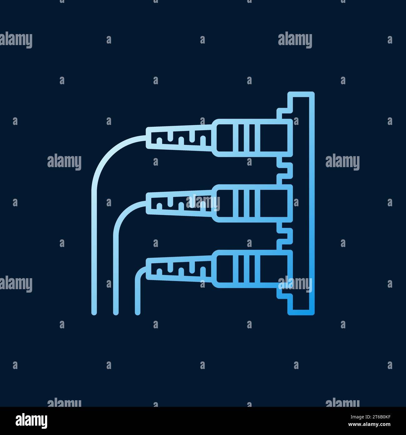 Optical fiber connectors Stock Vector Images - Alamy