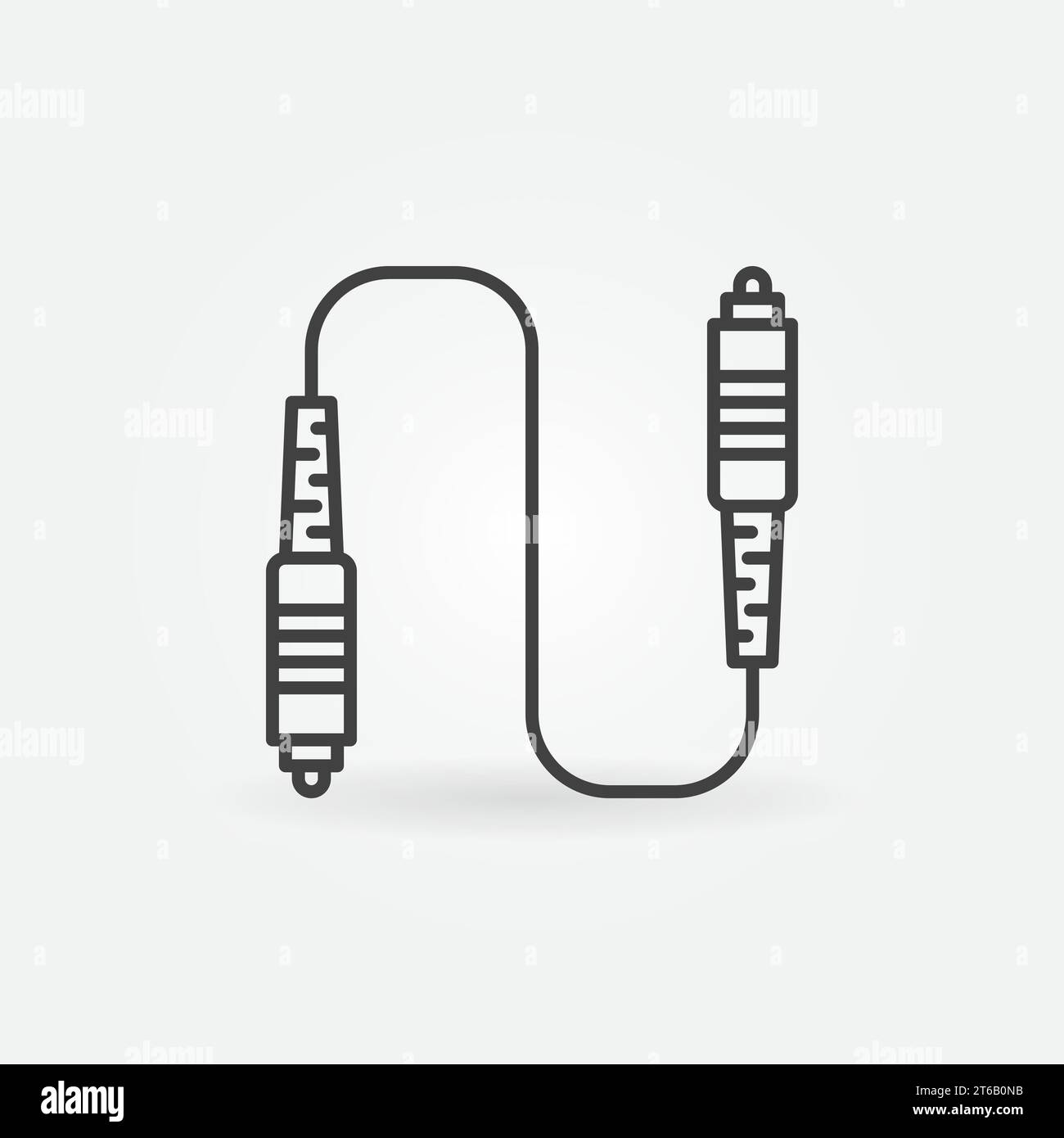 Optical fiber connectors vector concept icon in outline style Stock ...