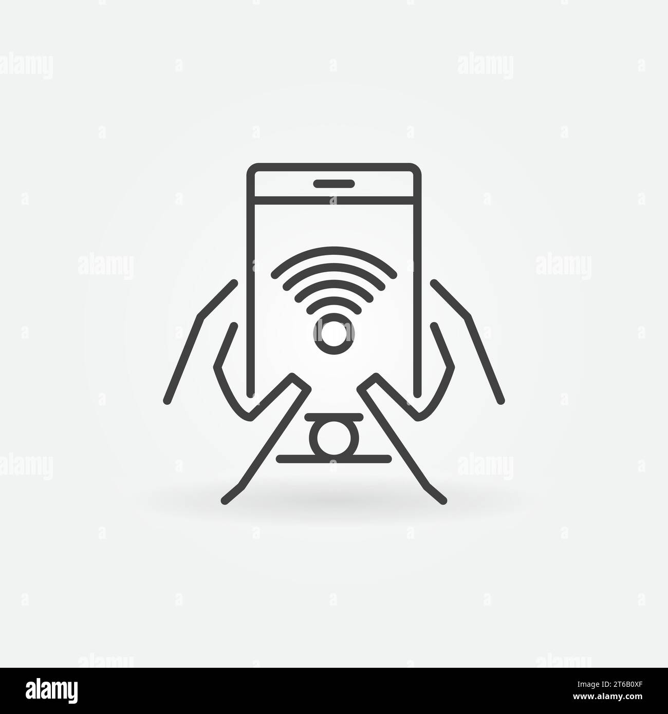Hand wlan icon Stock Vector Images - Alamy