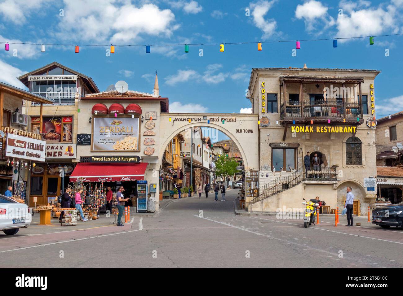 commercial street.Avanos Cappadocia Turkey Stock Photo - Alamy