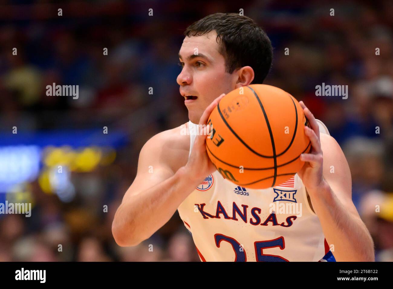 Kansas guard Nicolas Timberlake looks to pass against North Carolina ...