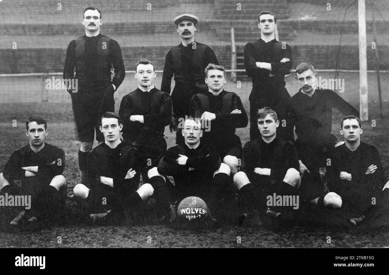 Wolves team Wolverhampton Wanderers football team 1906-1907 season ...
