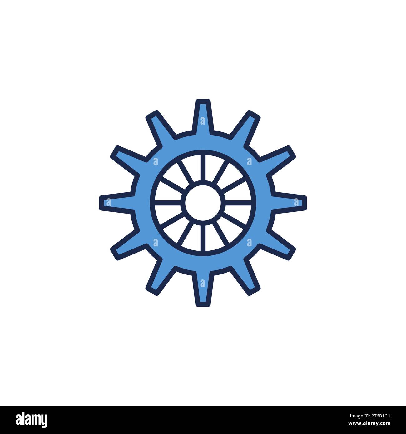 Gear cog wheel symbol Stock Vector Images - Alamy