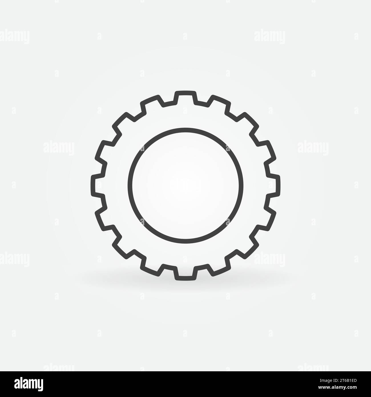 Vector Gear linear concept icon or logo element Stock Vector Image ...