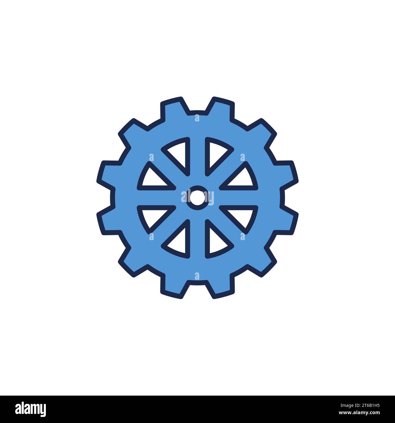 Abstract cog logo icon design Stock Vector Images - Alamy