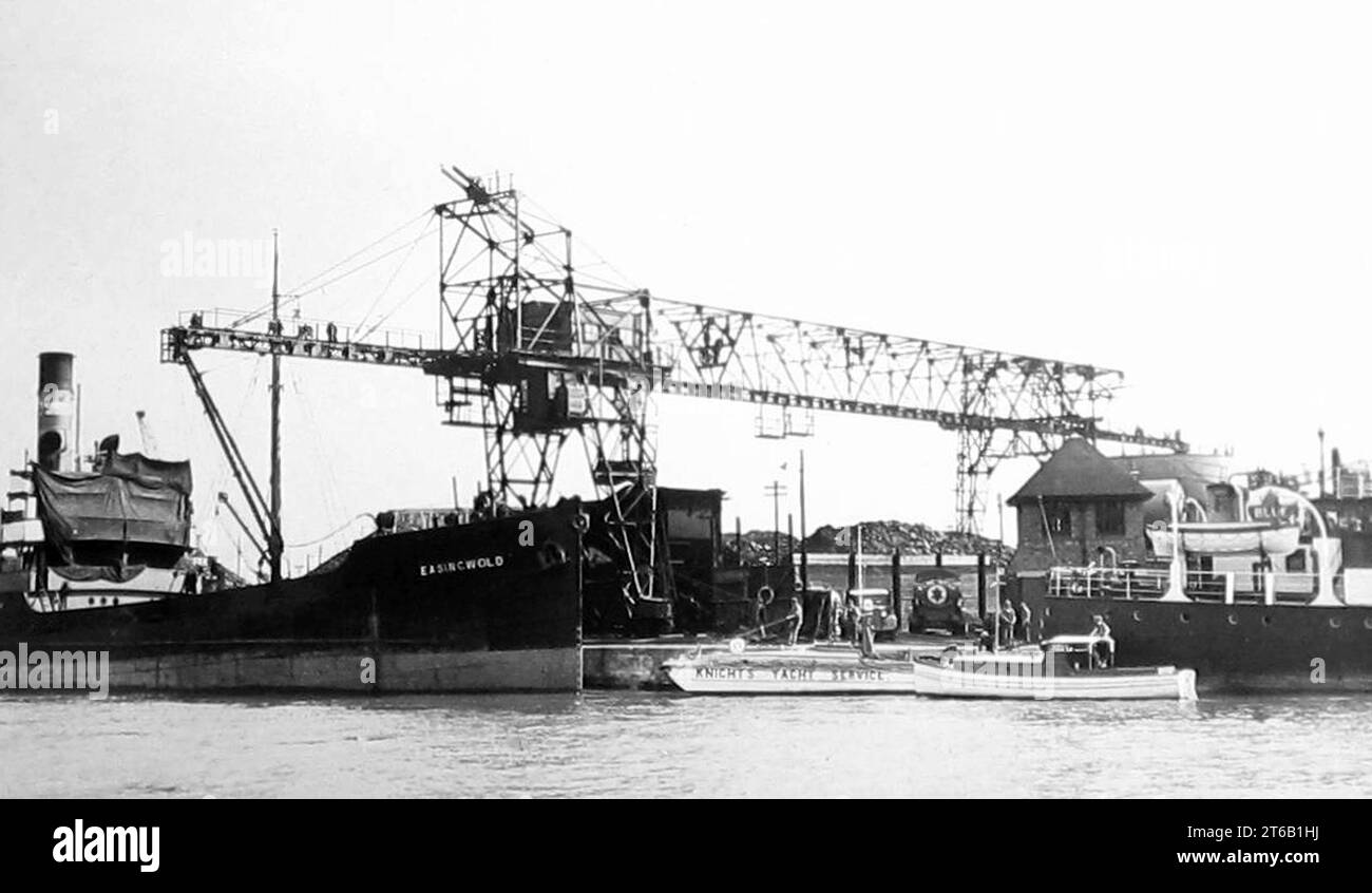 Poole harbour in the 1930s Stock Photo - Alamy
