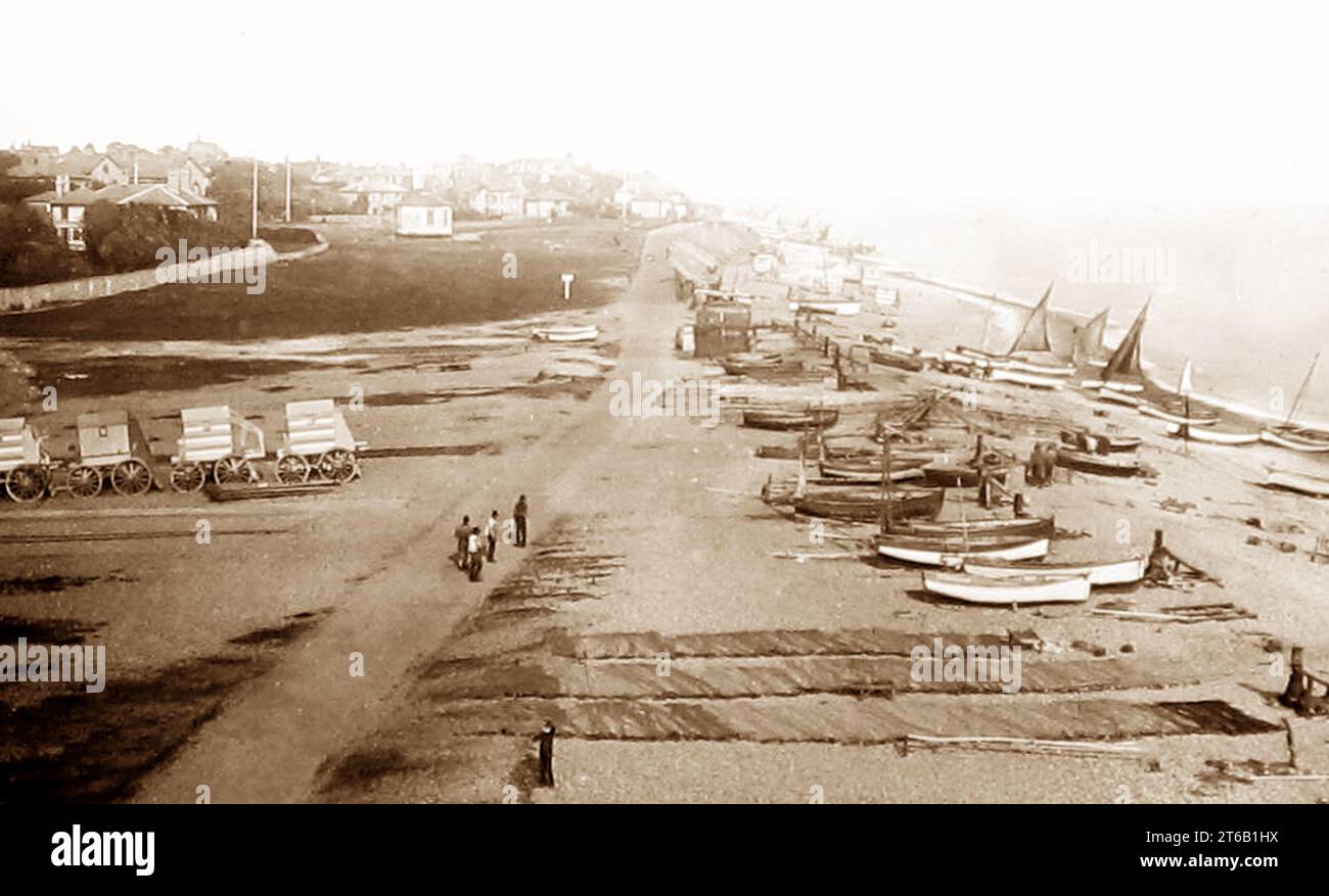 Southwold beach, Victorian period Stock Photo - Alamy