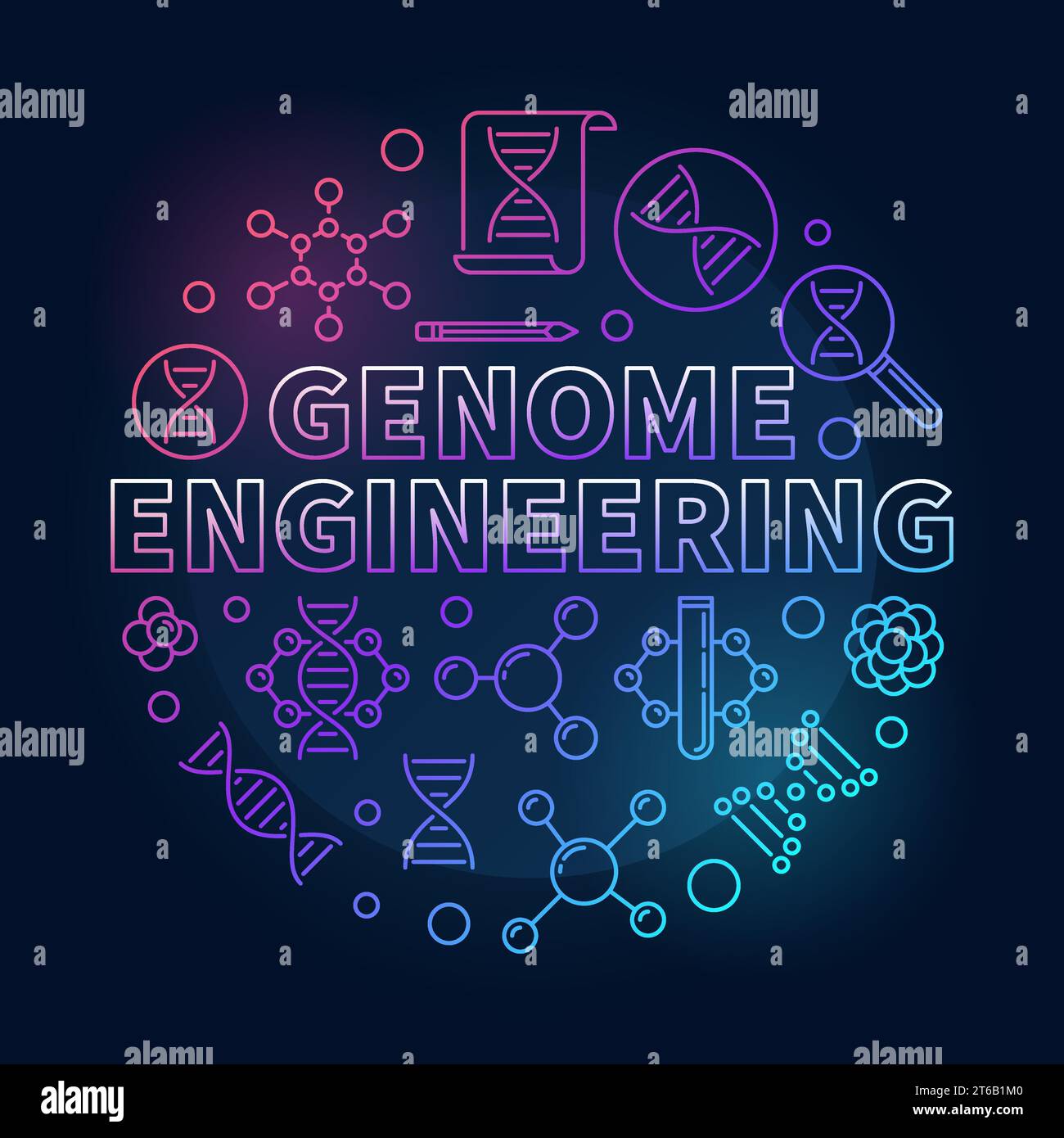 Human genome editing concept Stock Vector Images - Alamy