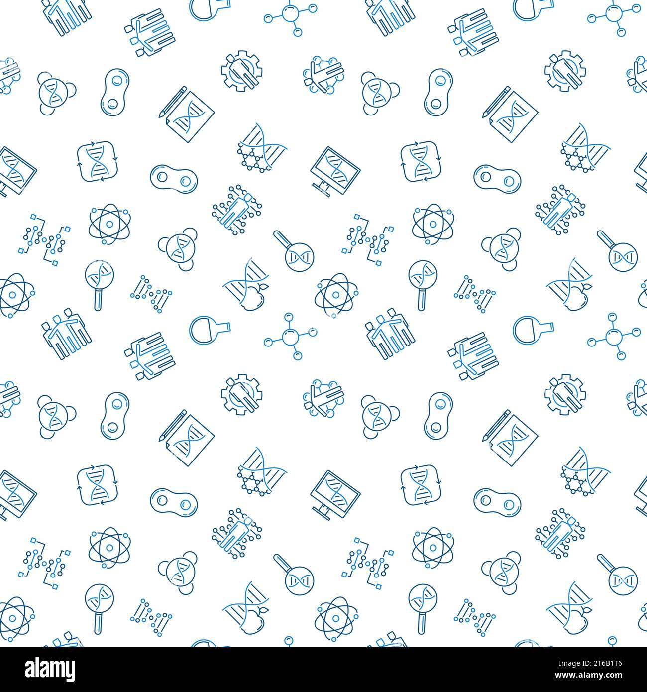 Vector Cloning outline simple seamless pattern or background Stock Vector Image & Art - Alamy