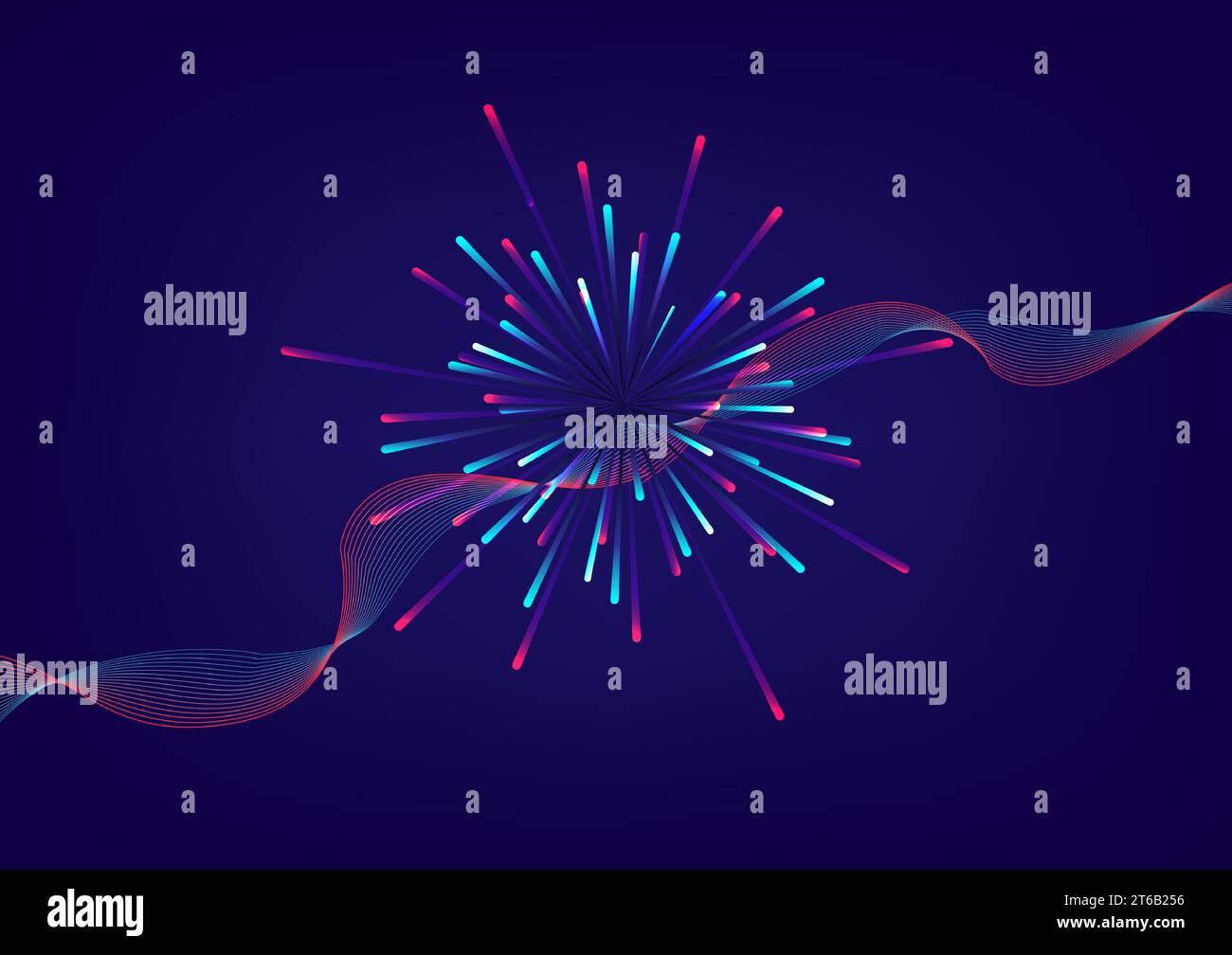 Abstract Background Comet Explosion Star Burst Digital Communication Network Technology