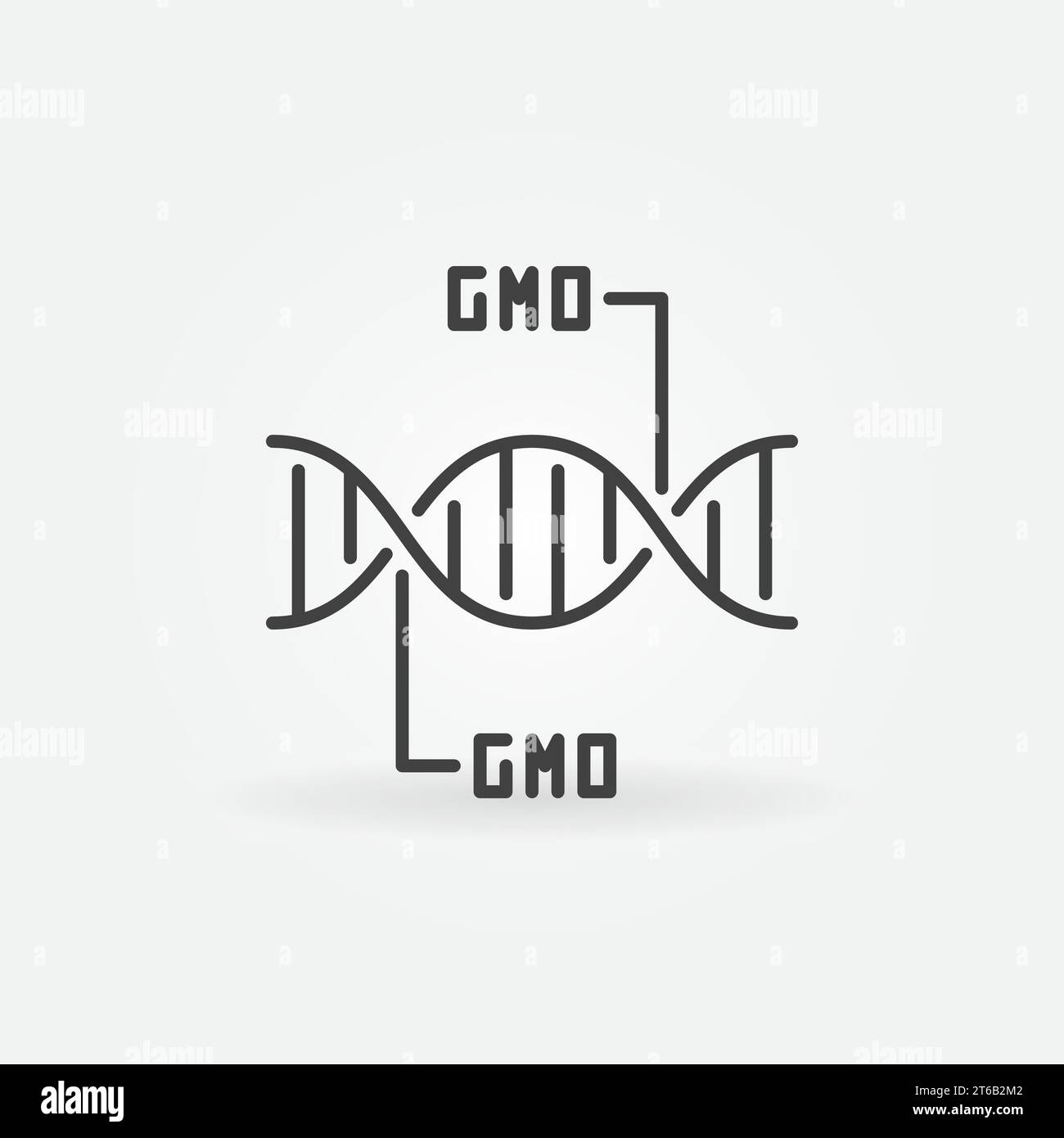 Eco dna icon outline Stock Vector Images - Alamy