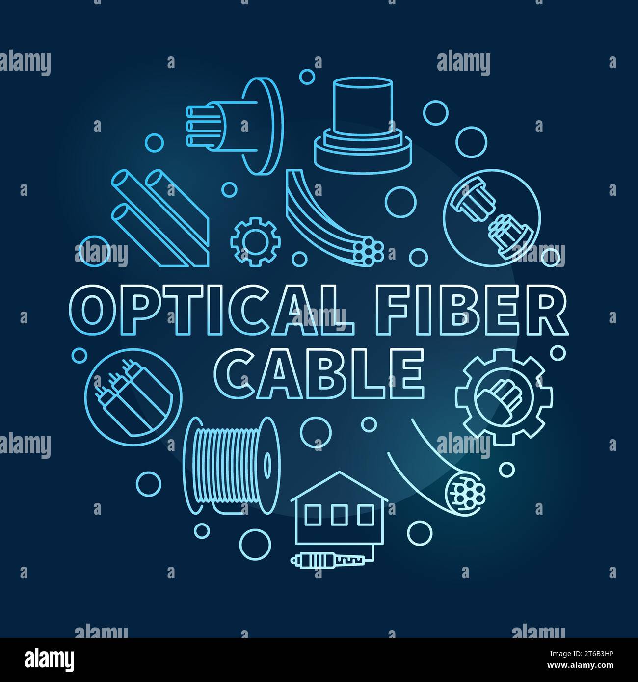 Fiber optics circular Stock Vector Images - Alamy