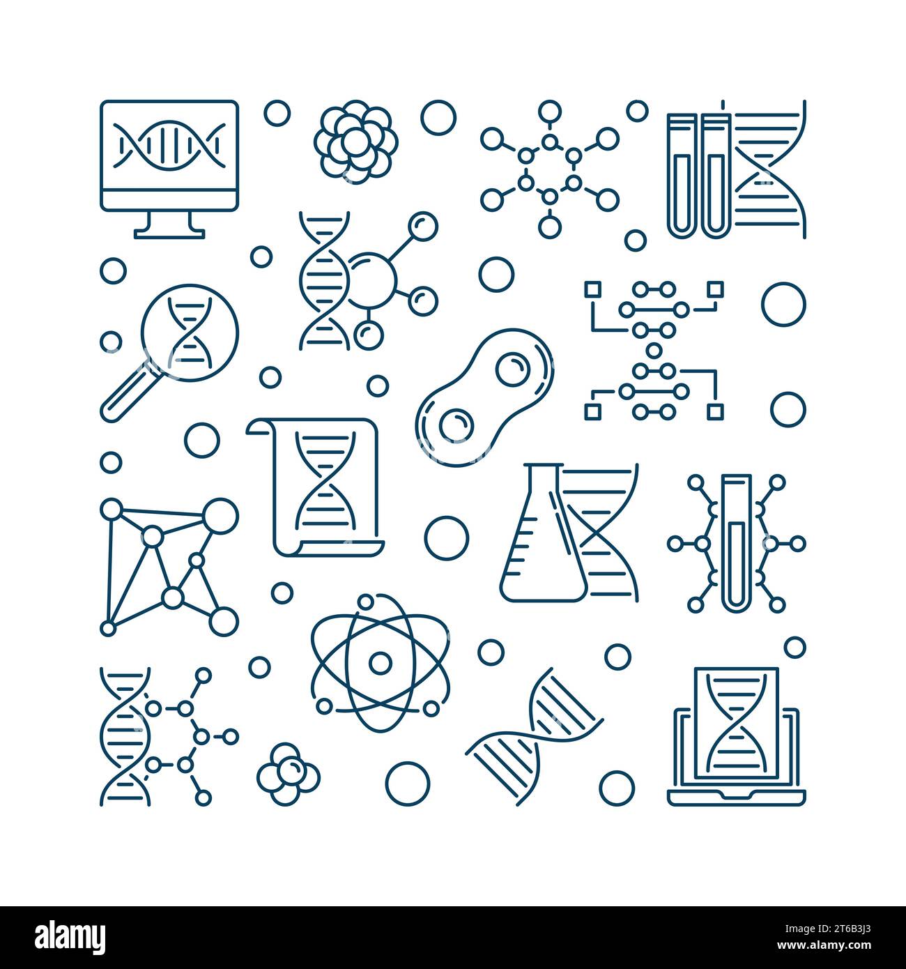 Genomic testing Stock Vector Images - Alamy