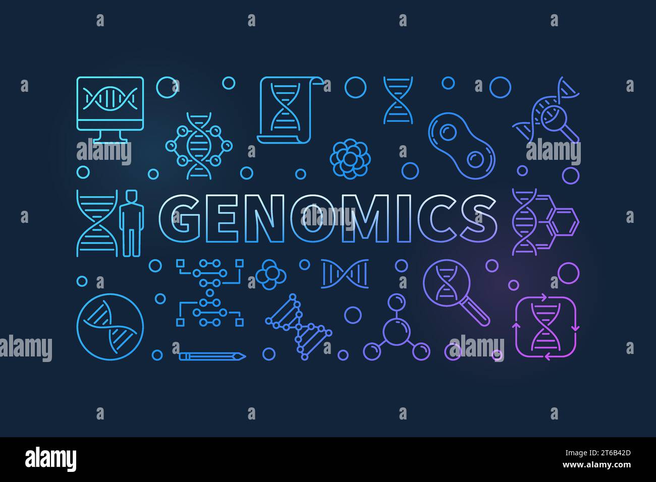 Genomics vector vectors hi-res stock photography and images - Alamy
