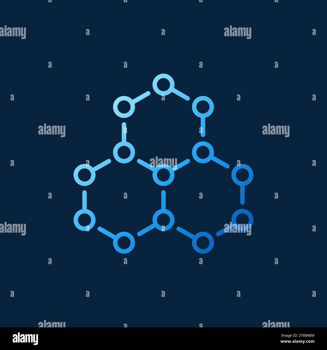 Chemical structure icon - vector Chemistry concept sign or design ...