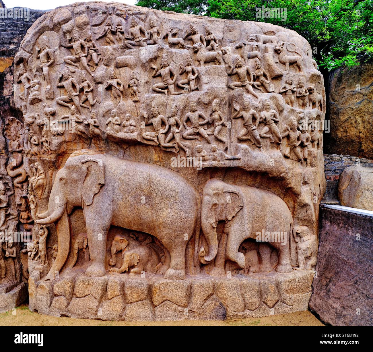 Arjuna's Penance: A seventh century monument at Mamallapuram ...
