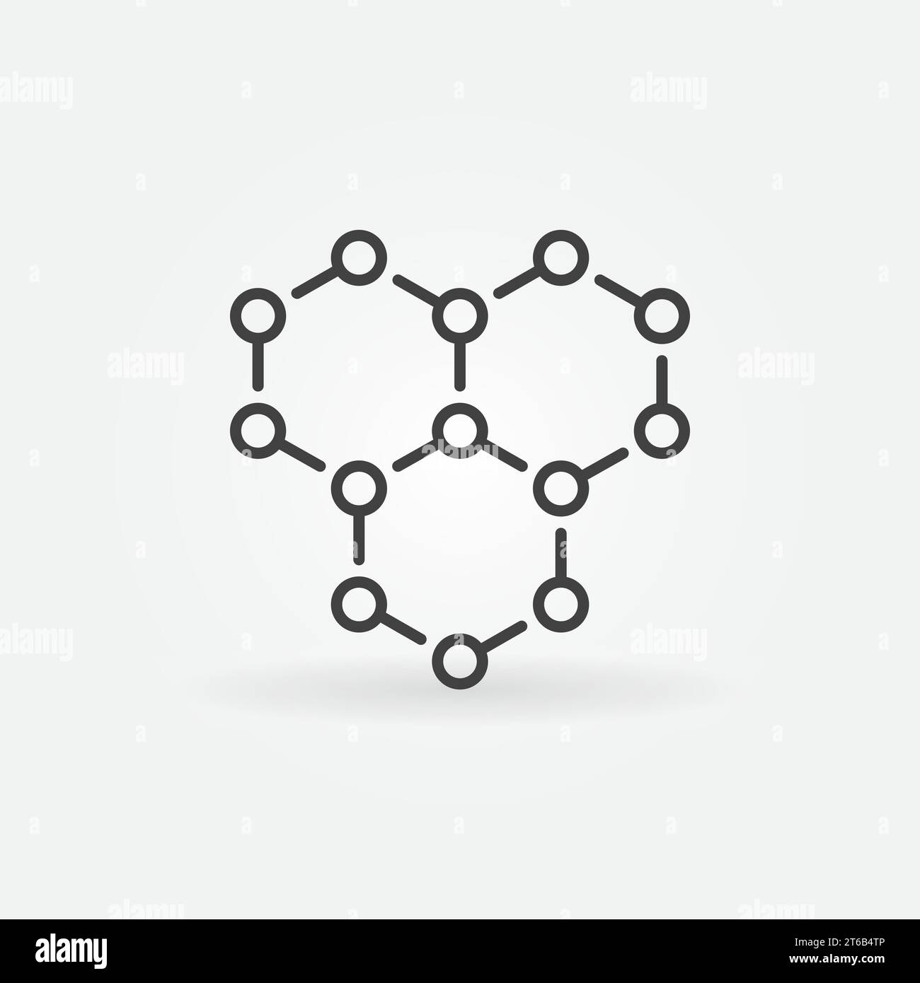Chemical structure icon - vector Chemistry concept sign or design ...